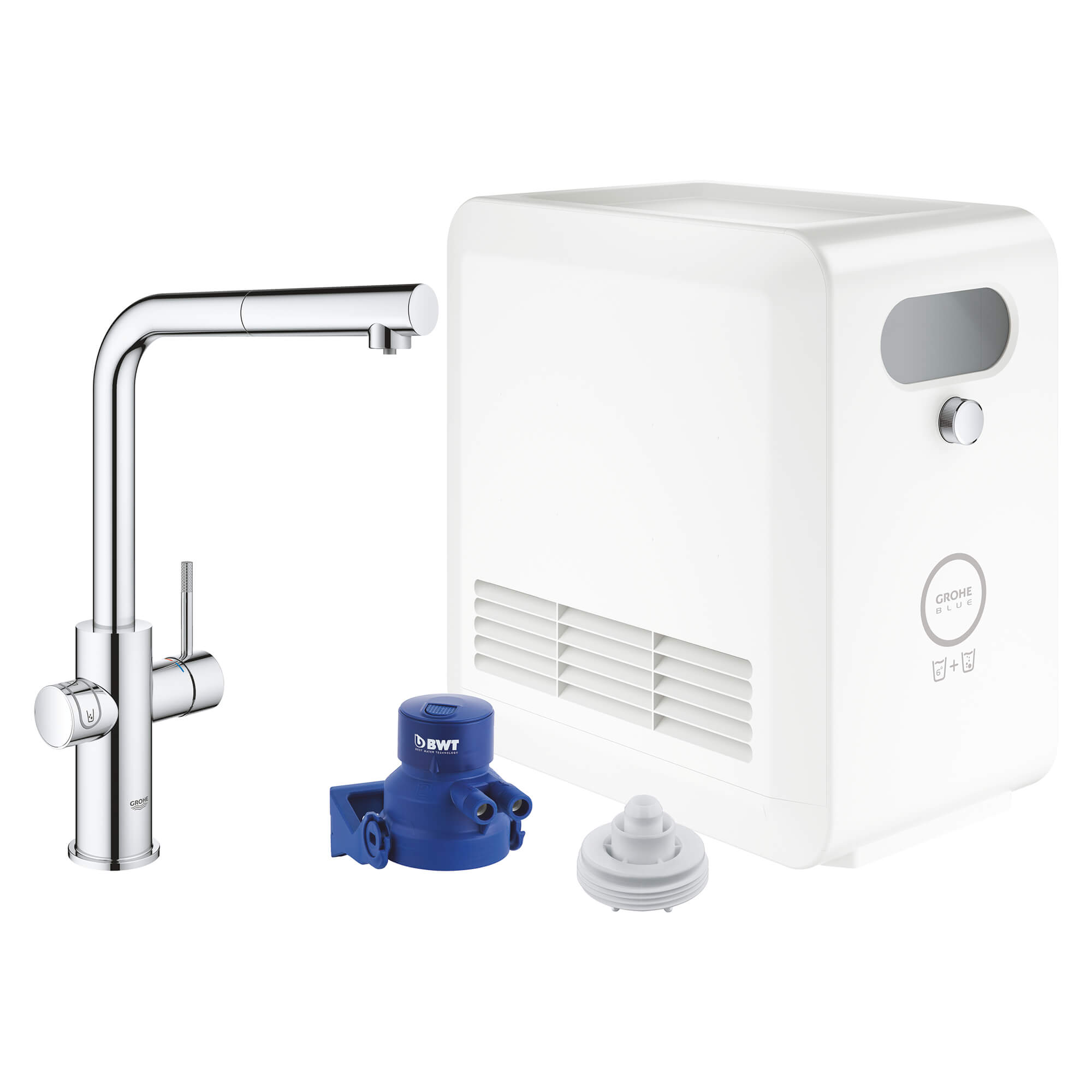 GROHE BLUE GROHE BLUE® SINGLE-HANDLE PULL-OUT KITCHEN FAUCET SINGLE ...