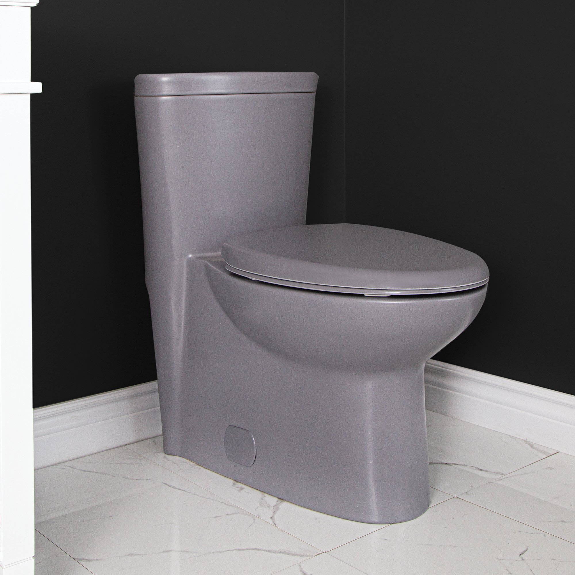 CONTRACT MILLER 4.8LPF / 1.28GPF ONE PIECE TOILET IN SLATE GREY