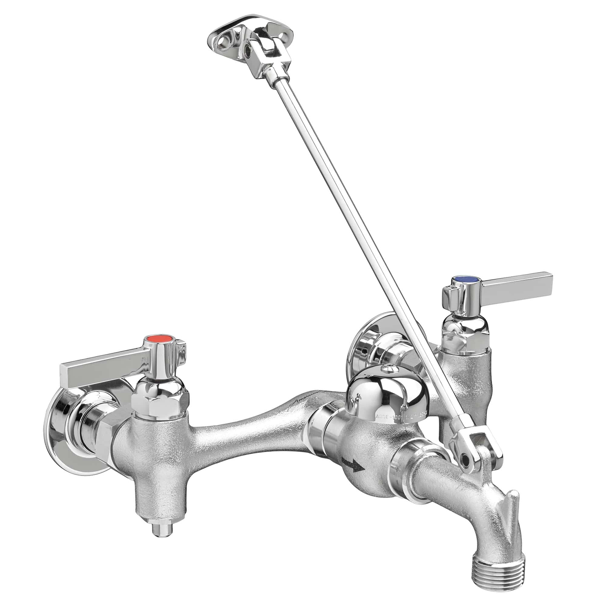 American Standard Top Brace Wall-Mount Service Sink Faucet with 6-Inch ...