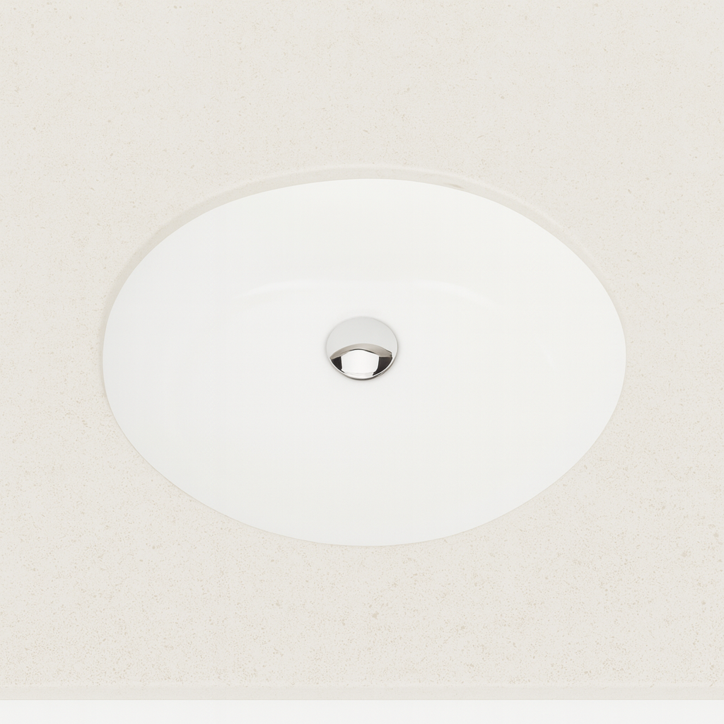 BOSCO CANADA Oval 19”x15” Drop -in Under Mount Vanity Ceramic Sink