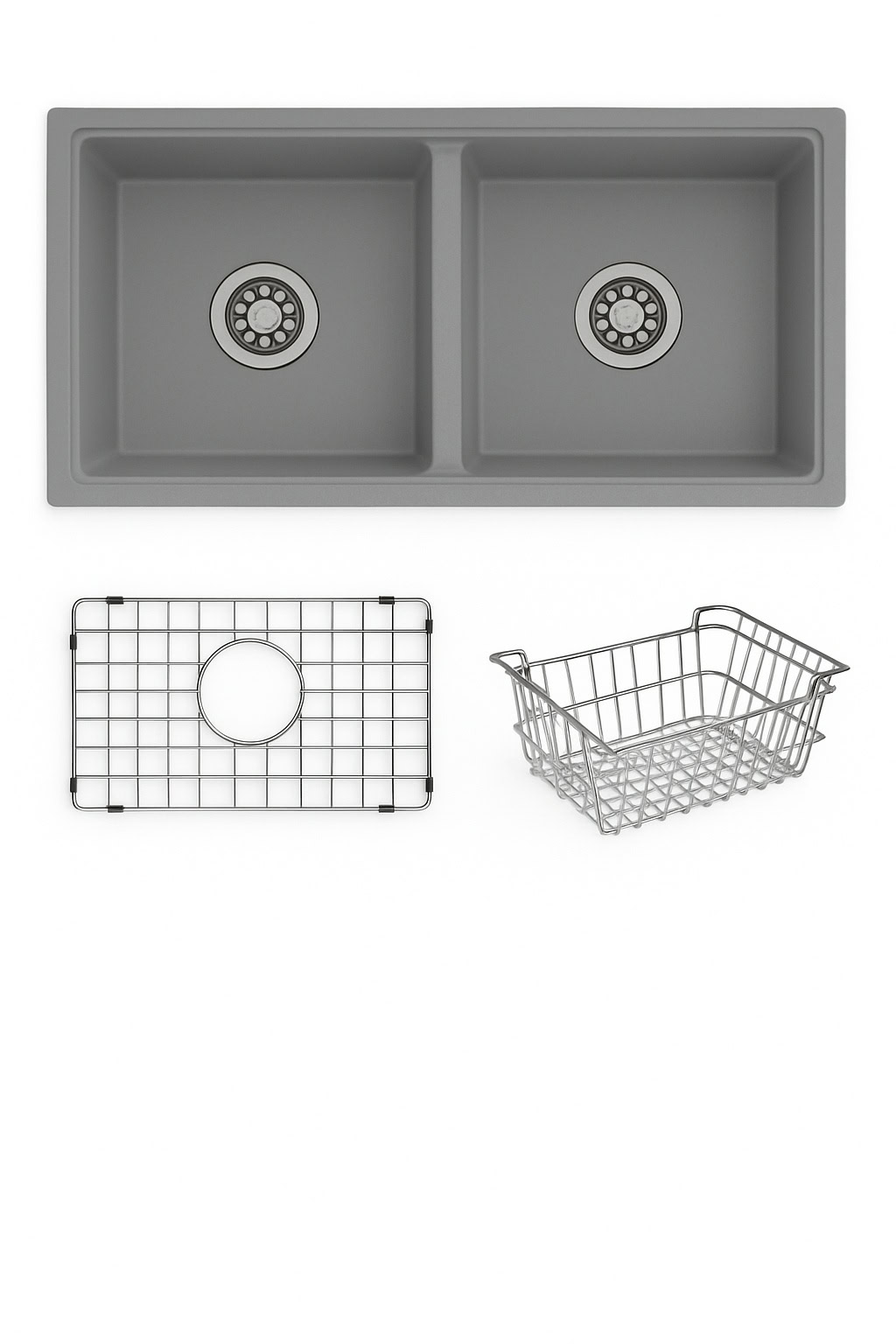 BOSCO CANADA 32 1/2″ x 18 1/2″ Kitchen Granite Composite Under Mount ...