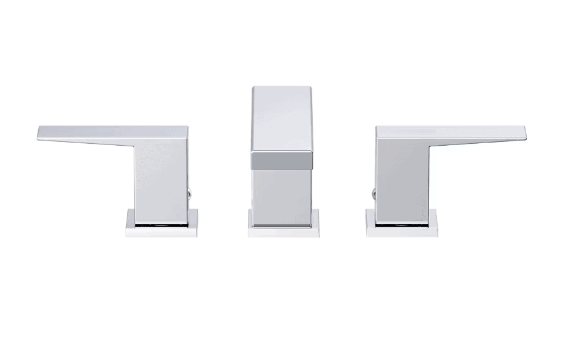 GERBER CANADA Mid-Town® Two Handle Widespread Lavatory Faucet w/ Metal ...