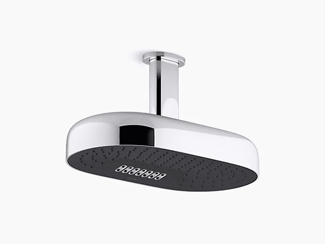 KOHLER Statement® Oblong 14" two-function rainhead, 2.5 gpm