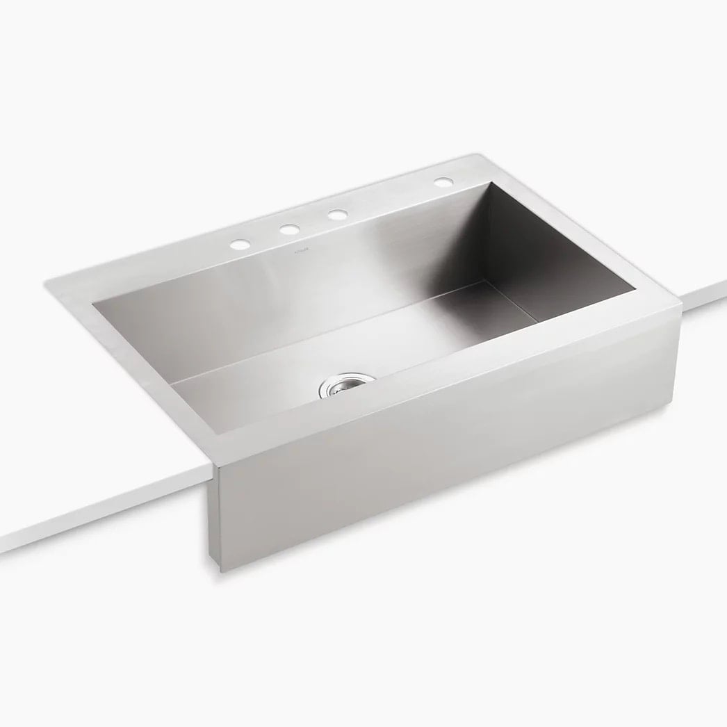 KOHLER Vault™ 35-3/4" top-mount single-bowl farmhouse kitchen sink