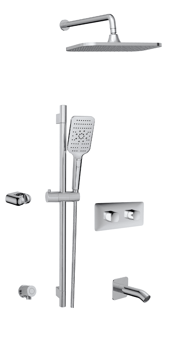 Aquabrass Canada 3 Way Inabox 2 Shower Faucet - 3 Way Shared - T12123 ...