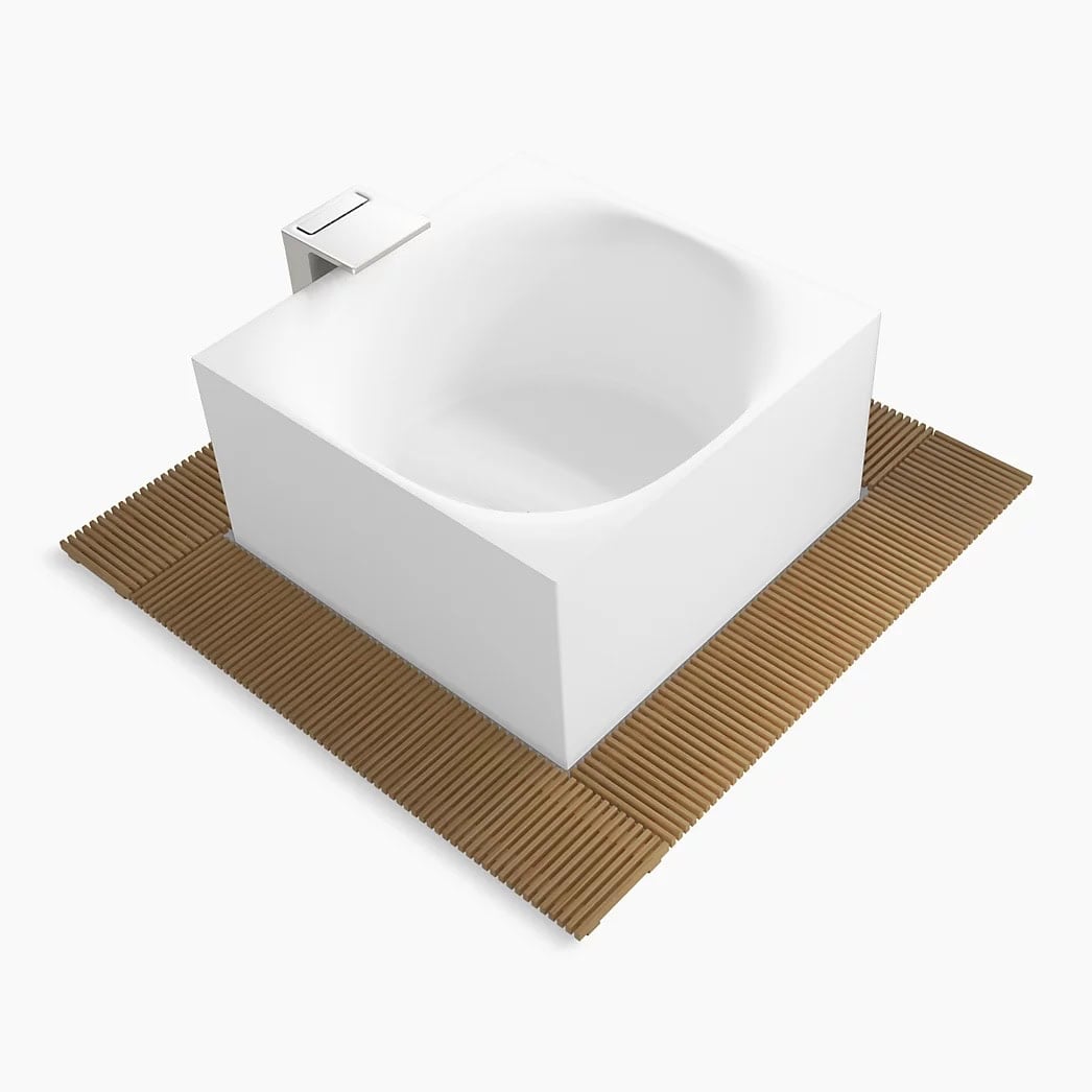 KOHLER Stillness™ Infinity Experience 72" x 72" freestanding bath