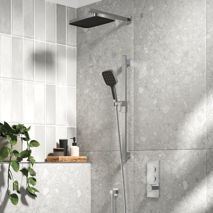 Kalia Canada Plus - Kareo TB3 Shower system with push-buttons valve ...