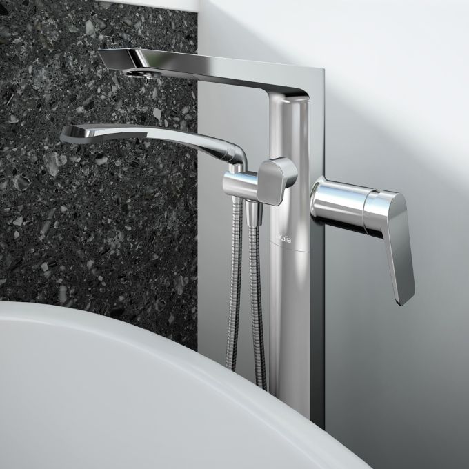 Kalia Canada MOROKA Floormount tub filler with handshower - cartridge ...