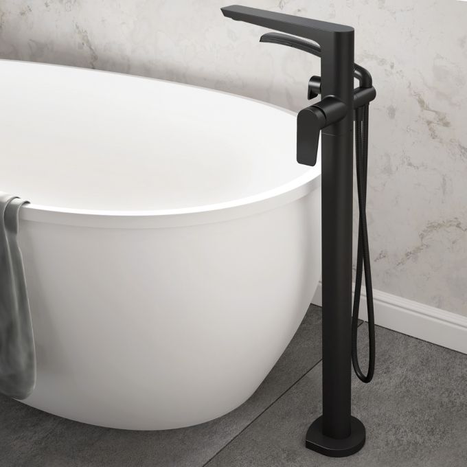 Kalia Canada MOROKA Floormount tub filler with handshower - cartridge ...