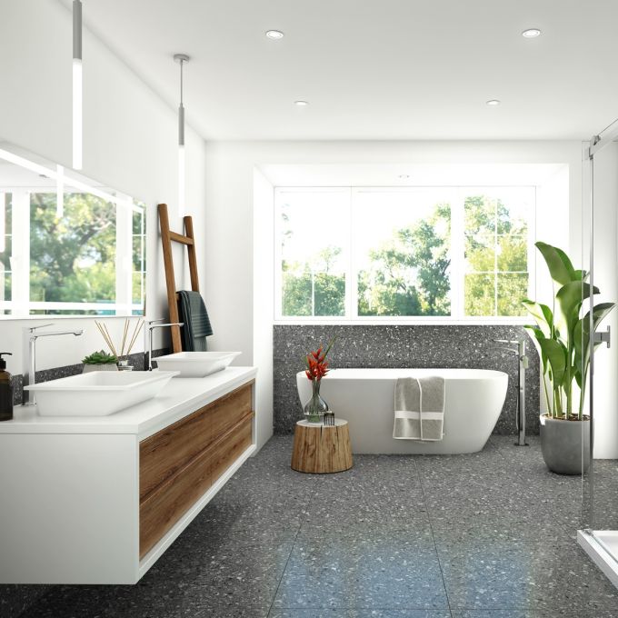 Kalia Canada MOROKA Single hole bathroom sink faucet with drain