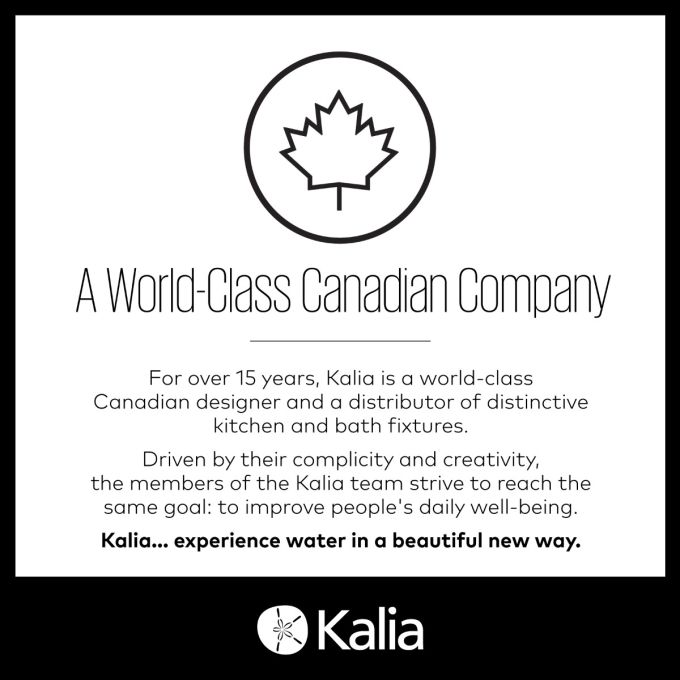 Kalia Canada SQUAREONE TB3 Shower systems