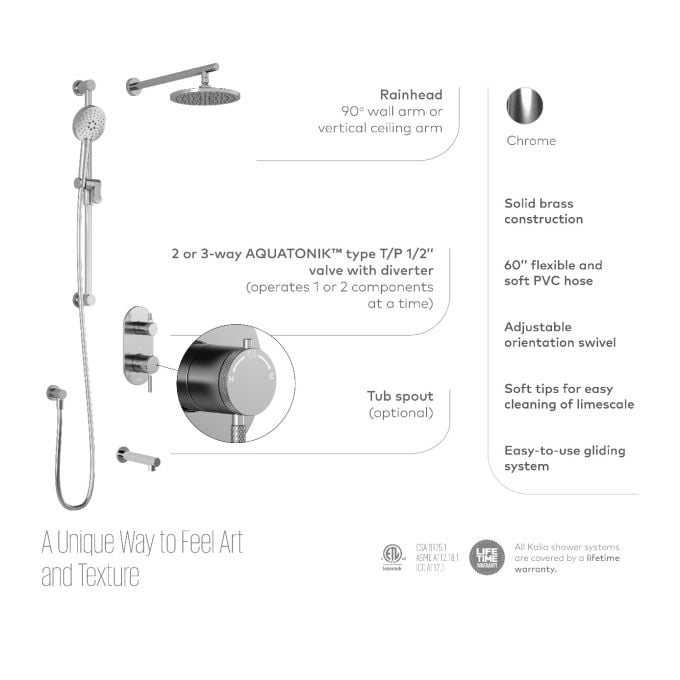 Kalia Canada PRECISO TD2 Shower systems