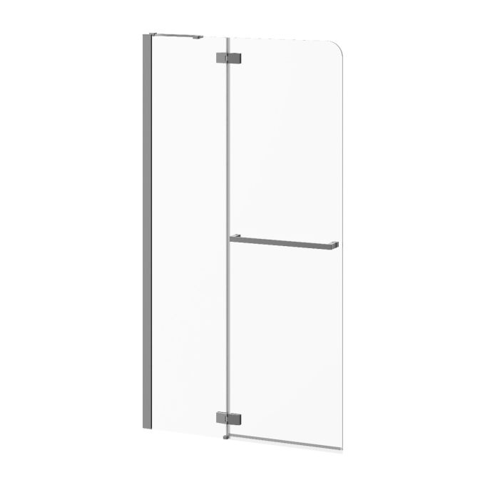 Kalia Canada PRATIKA Pivot shower shield with fixed panel 42” x 77”