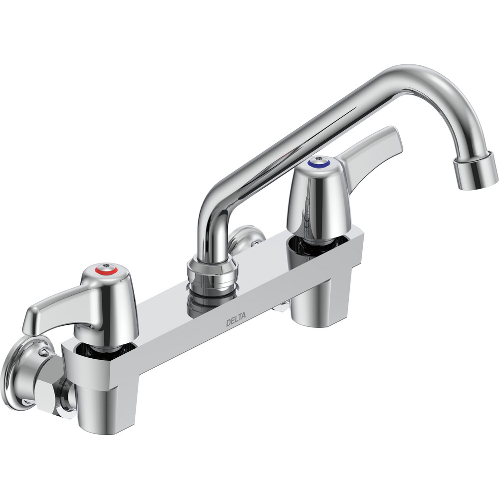 DELTA Two Handle 8 In Wallmount Service Sink Faucet