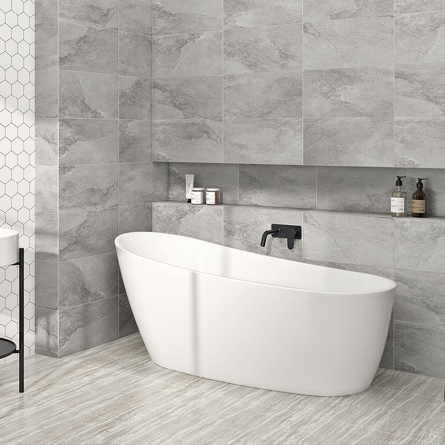 Zitta Issa, 60", Freestanding bathtub