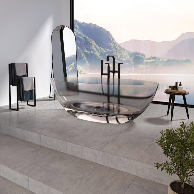 Neptune Canada Mosta 67"×32" AFR Solid Surface Freestanding Double ...