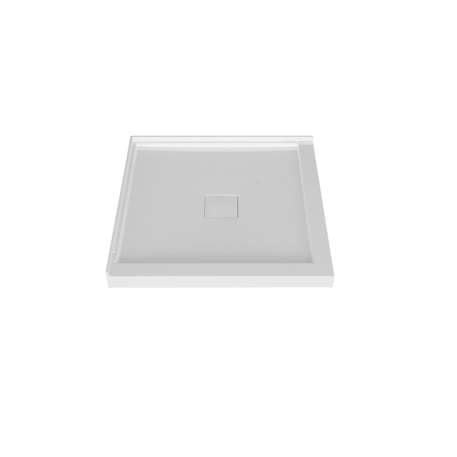 Zitta Magnetic drain cover Acrylic Shower base 42 x 42, in a corner