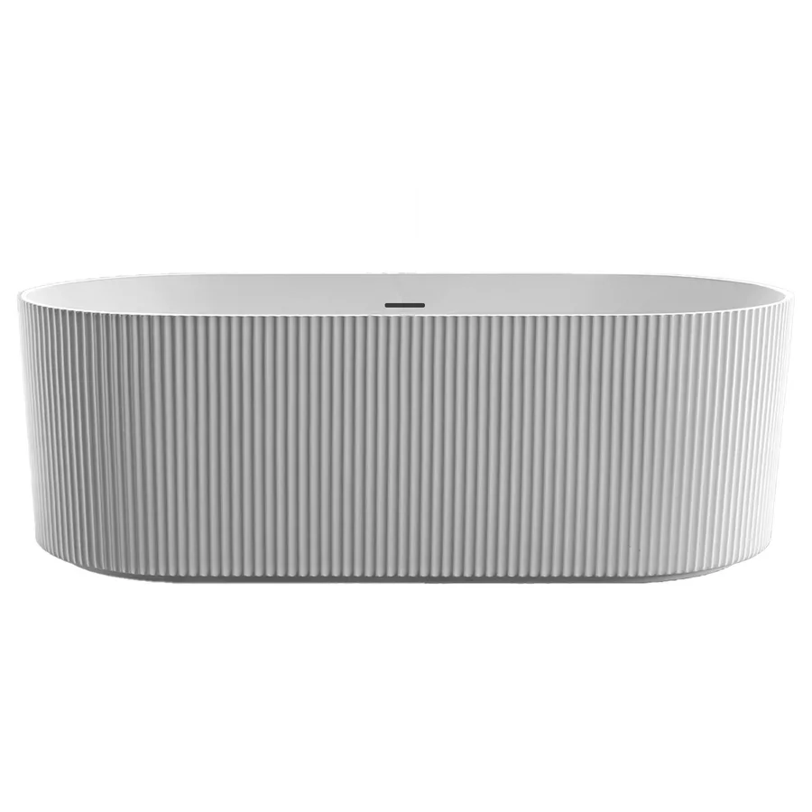 Agua Canada BEATRICE 60’’-66’’ freestanding fluted bathtub