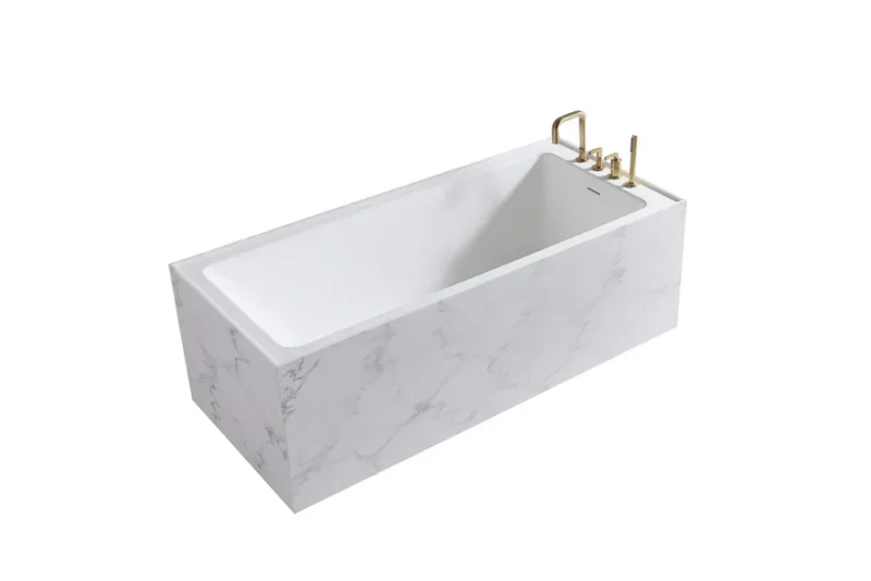 Agua Canada BRADO 70’’ rectangular freestanding bathtub
