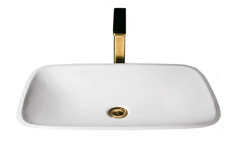 Agua Canada FRANCESCA 15’’X23’’ rectangular solid surface vessel sink
