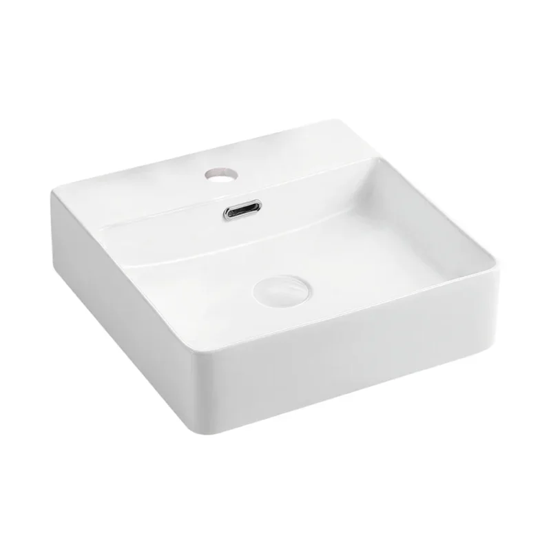 Agua Canada FRIMA 16’’X16’’ square porcelain vessel sink