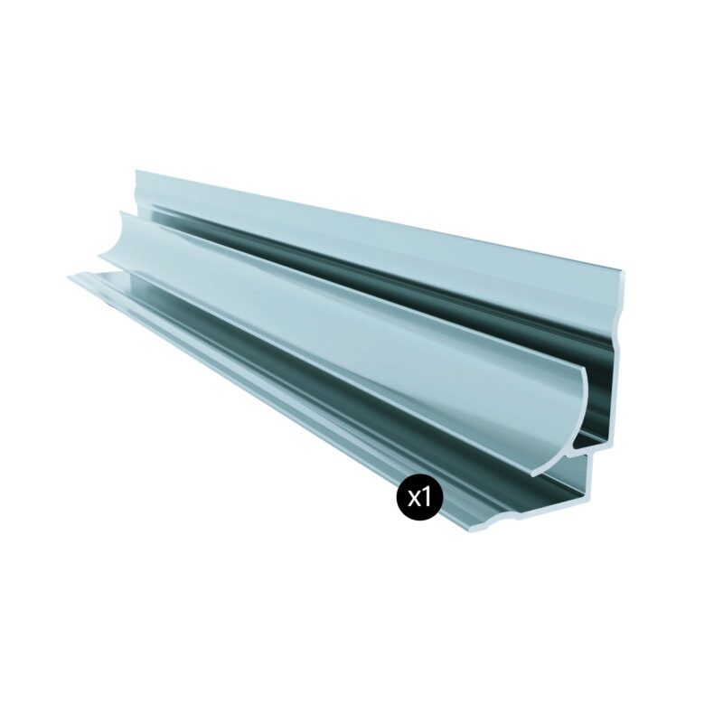 Zitta Aluminum Wall 2 corners and 2 ends finishing kit 96" for alcove ...