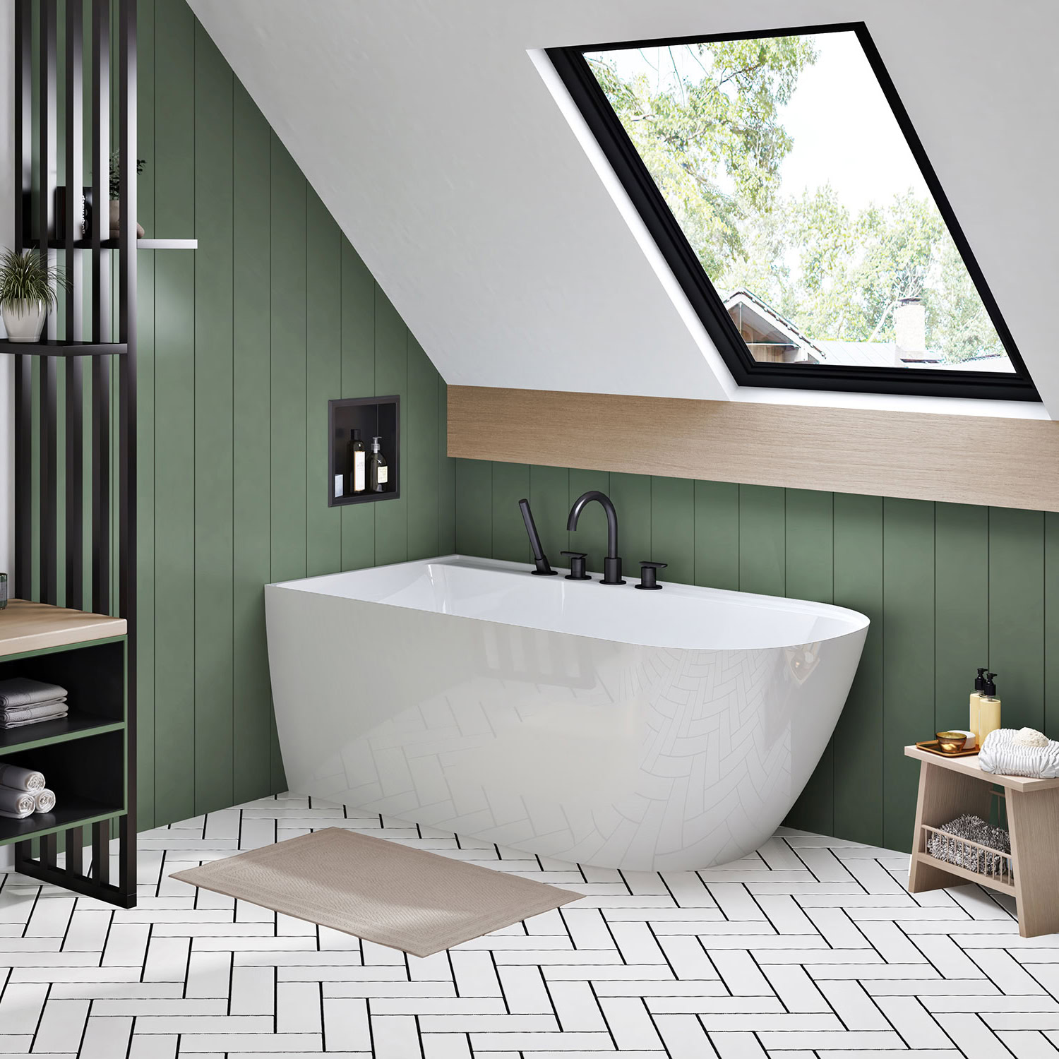 Zitta Stelvio, 60", Freestanding bathtub