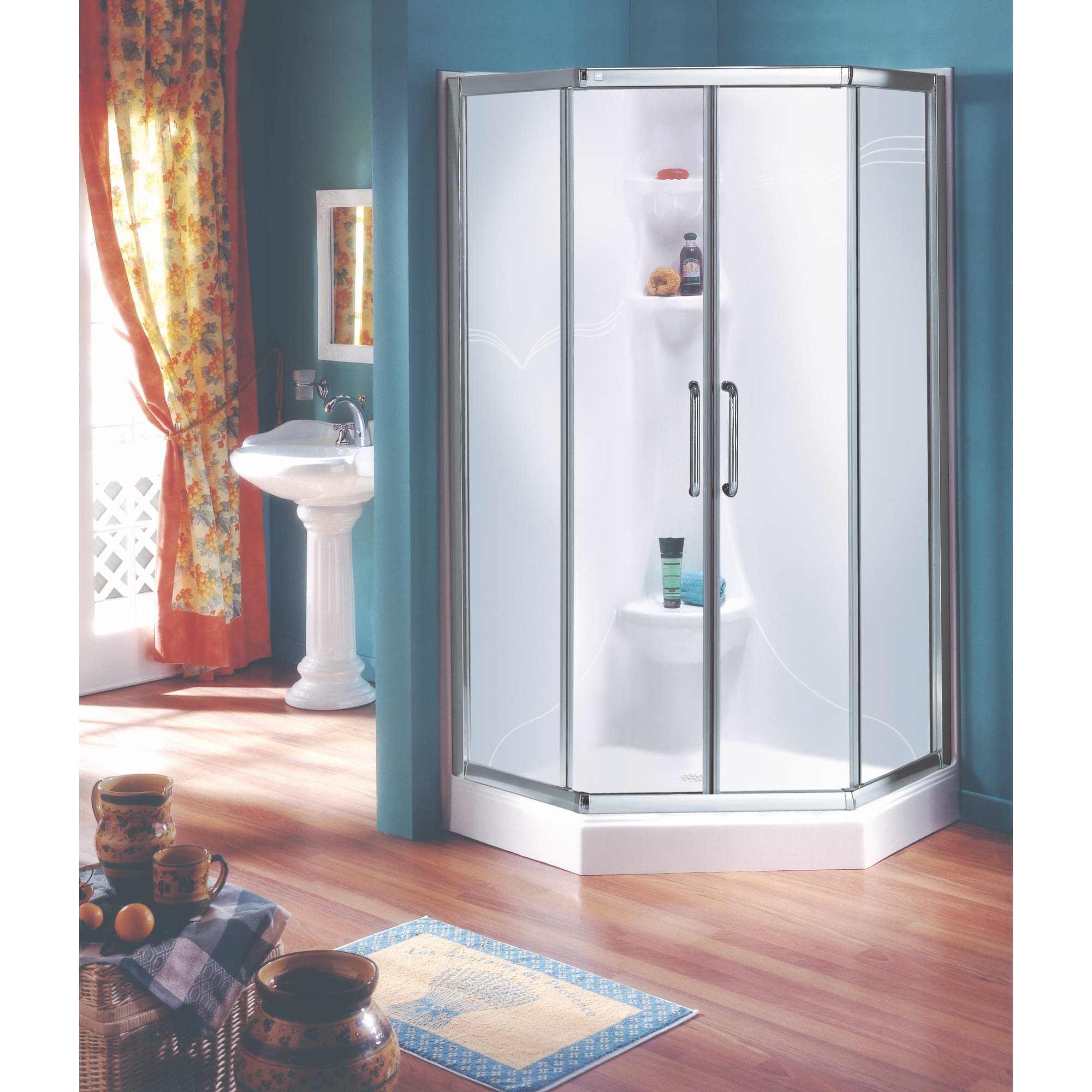 Neptune Canada Saturne 38"×38" Neo-Angle Acrylic Corner One-Piece ...