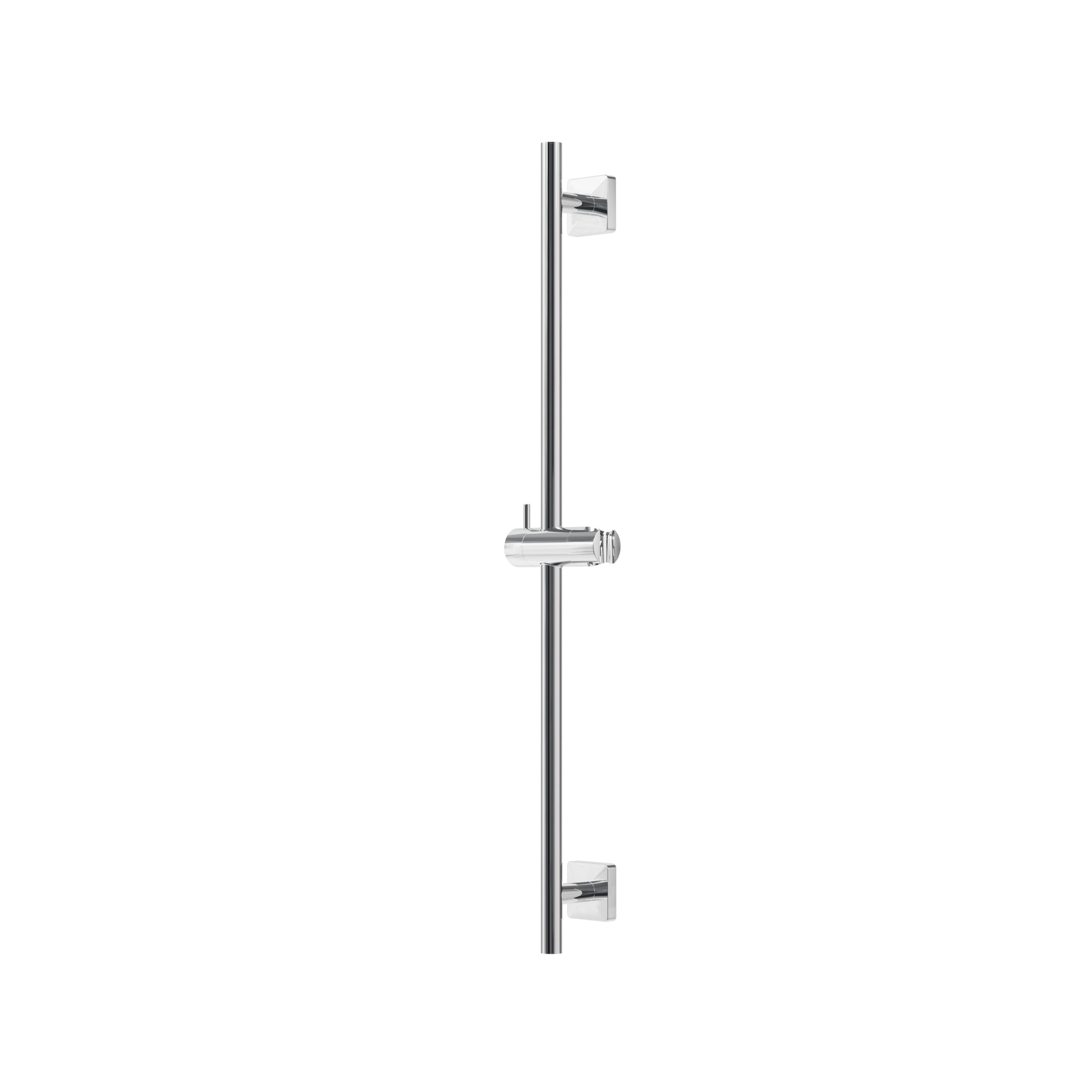 Aquabrass Xpress Round Shower Rail with Square Flanges