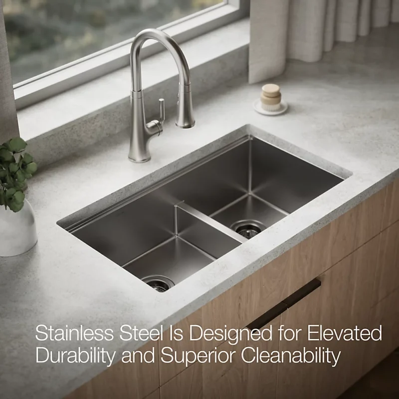KOHLER Strive® Smart Divide® 32" undermount double-bowl workstation ...