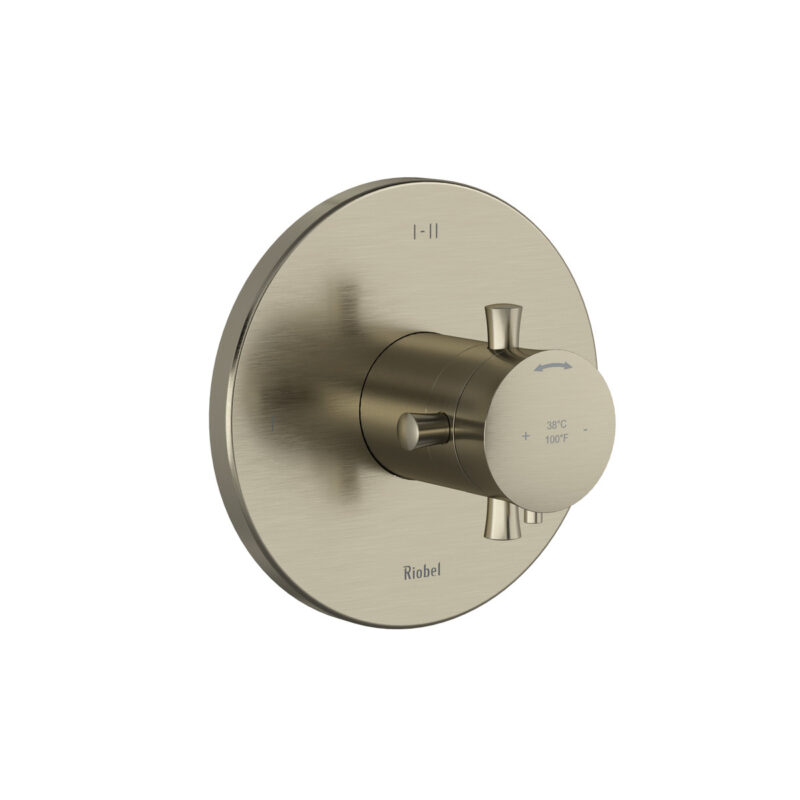Riobel Edge 1/2" Thermostatic and Pressure Balance Trim with up to 3 ...