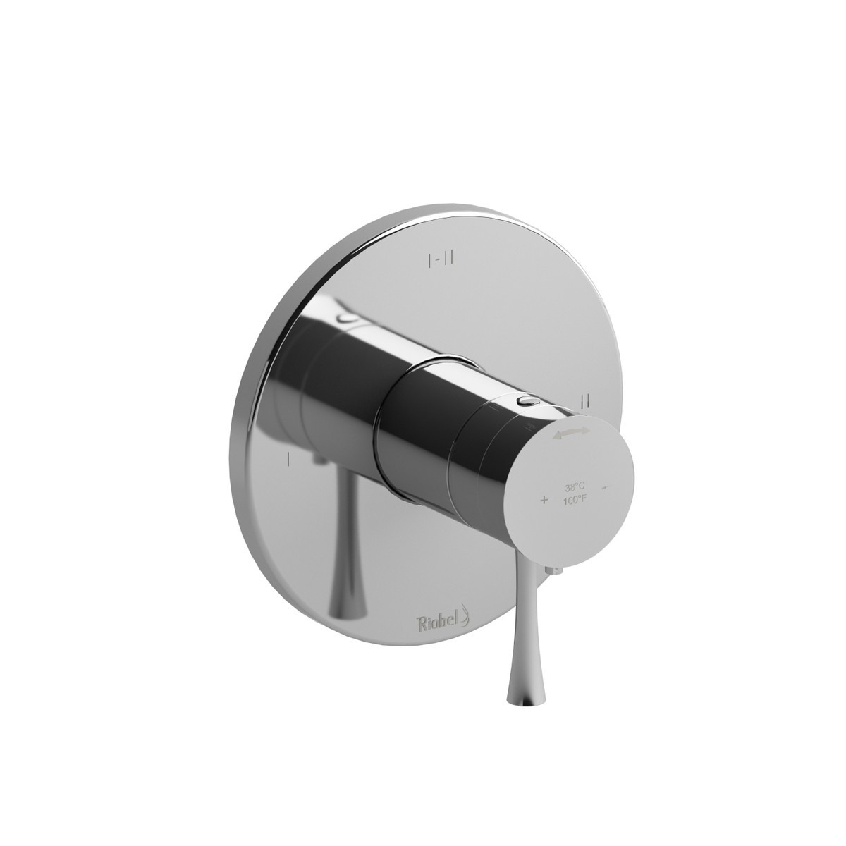 Riobel Edge 1/2" Thermostatic and Pressure Balance Trim with up to 3 ...