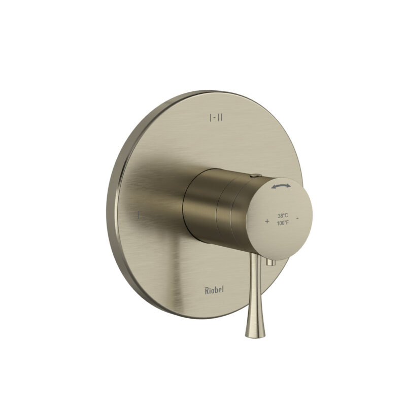 Riobel Edge 1/2" Thermostatic and Pressure Balance Trim with up to 3 ...