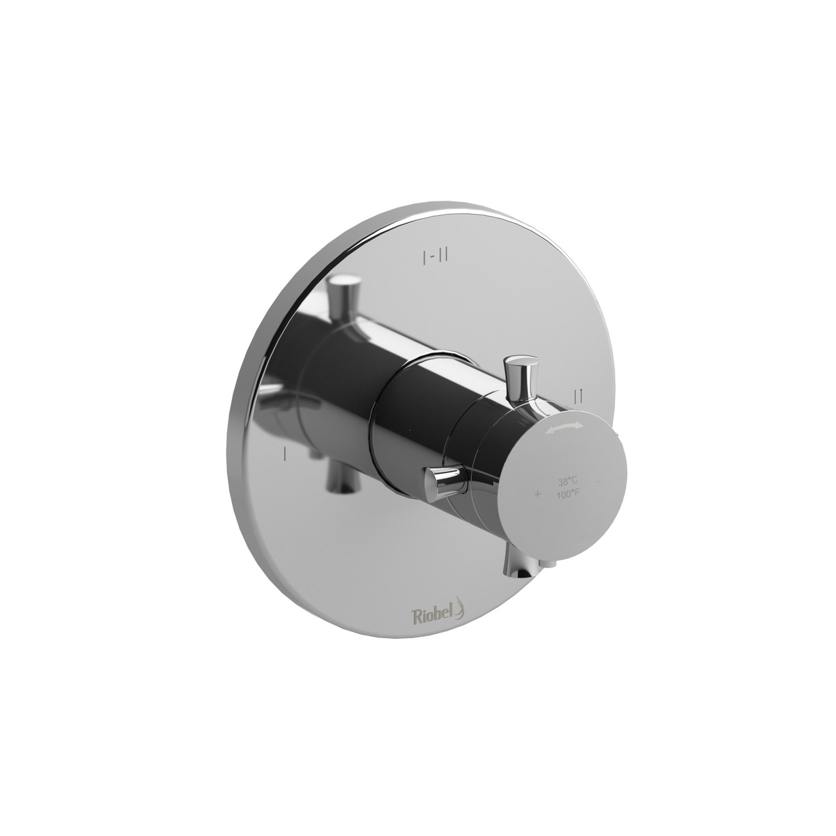 Riobel Edge 1/2" Thermostatic and Pressure Balance Trim with up to 3 ...